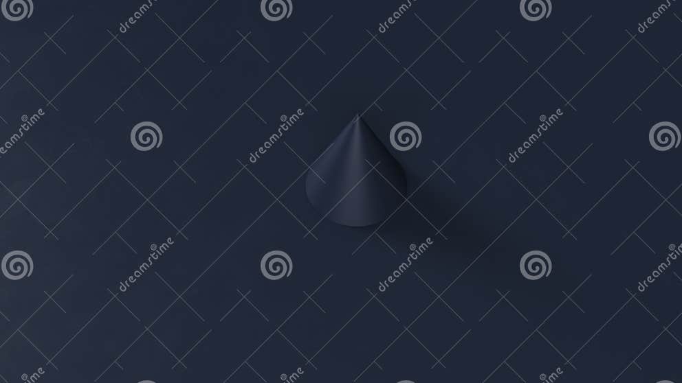 Navy Blue Cone Block stock illustration. Illustration of navy - 190021578