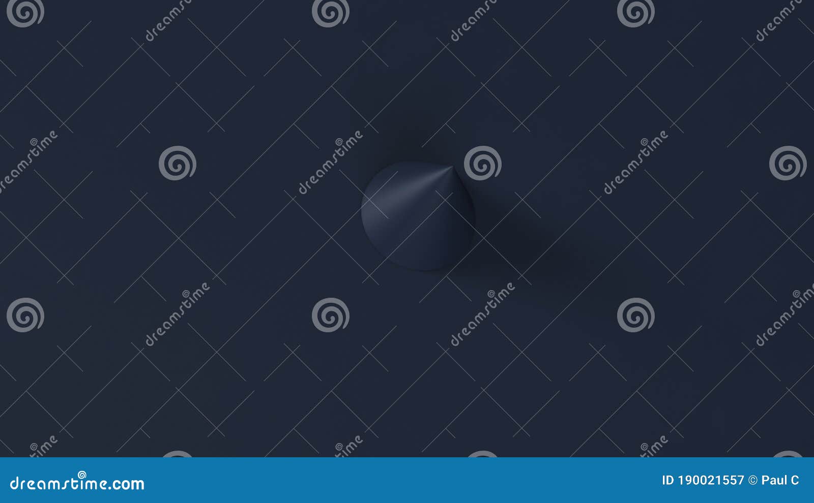 Navy Blue Cone Block stock illustration. Illustration of base - 190021557