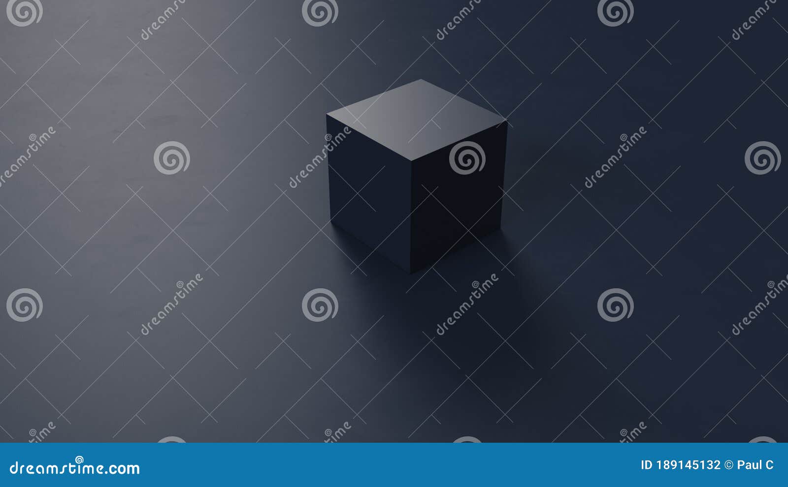Navy Blue Cube Box Block stock illustration. Illustration of polygonal ...