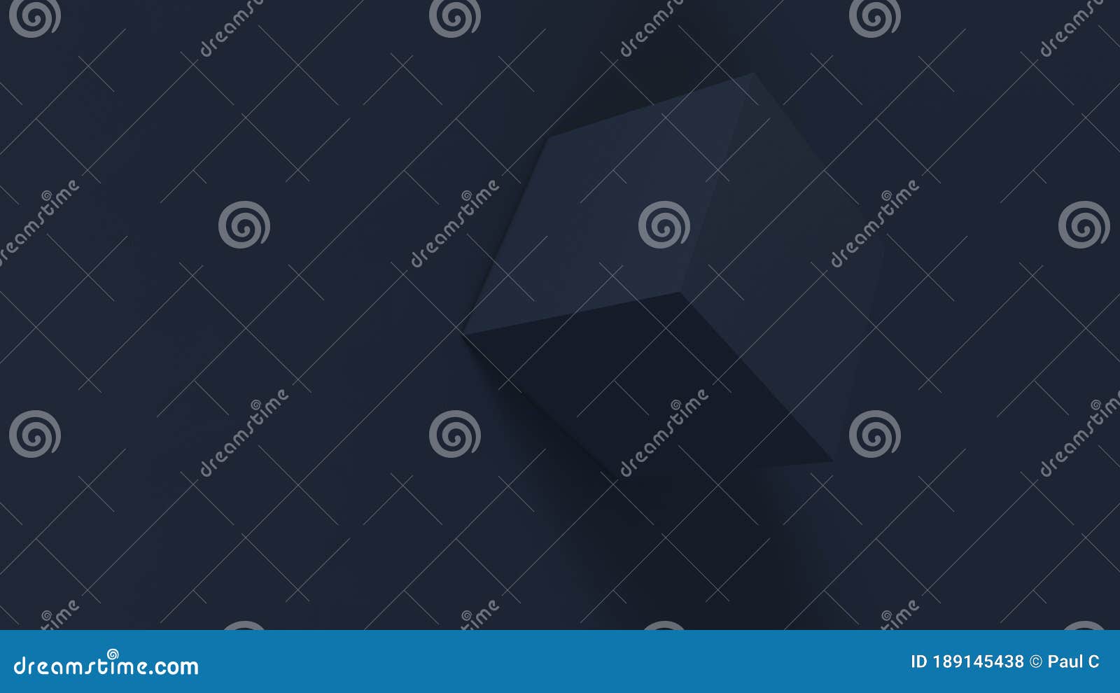 Navy Blue Cube Box Block stock illustration. Illustration of cube ...