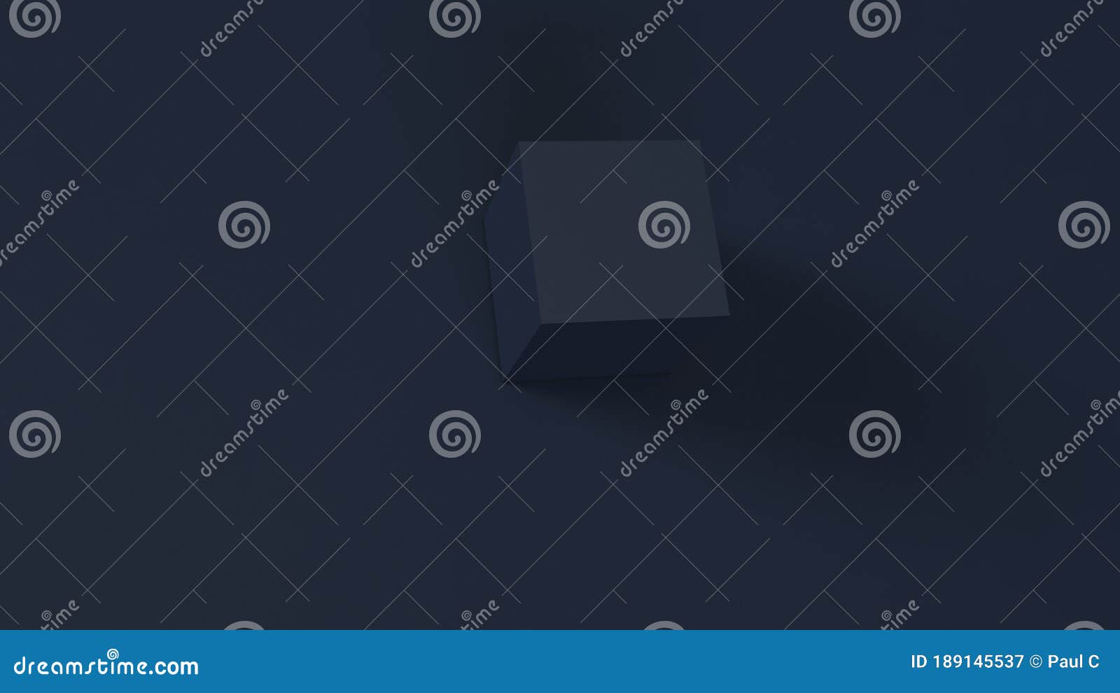 Navy Blue Cube Box Block stock illustration. Illustration of concept ...