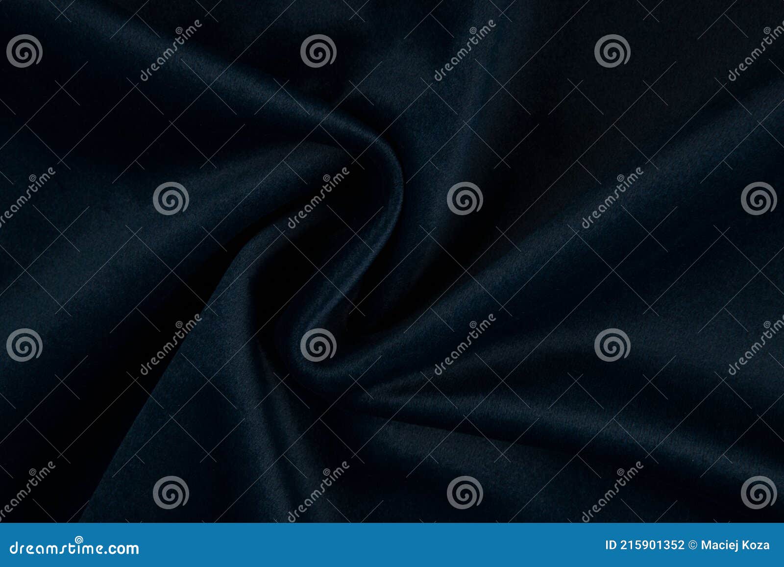 Navy Blue Fabric Texture - Close-up of a Piece of Crushed and Twisted ...