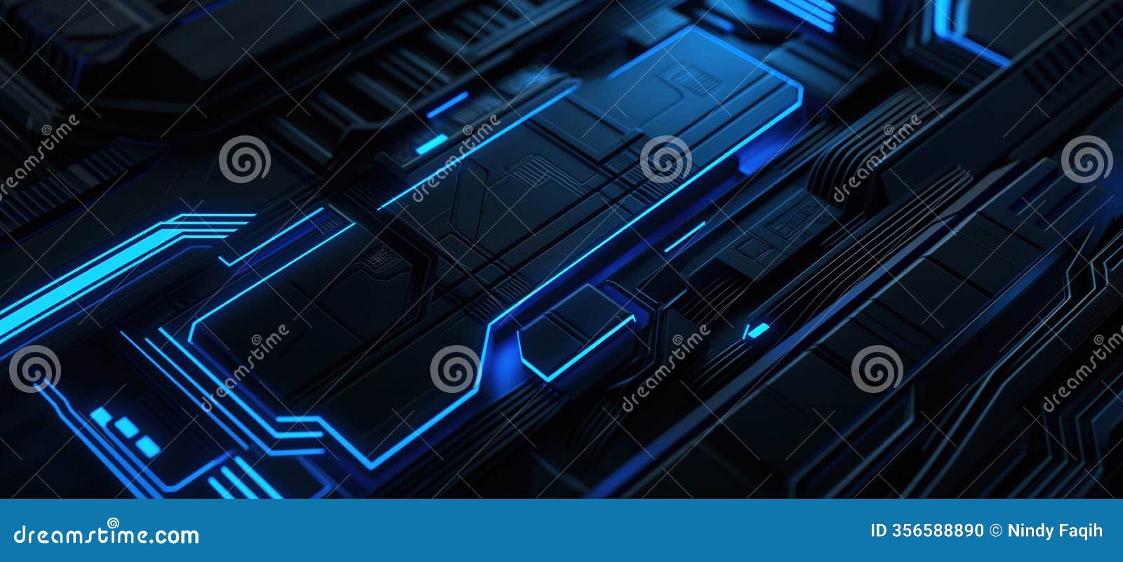 Navy Blue Glowing Computer Network Electronic Frame Background, Light ...