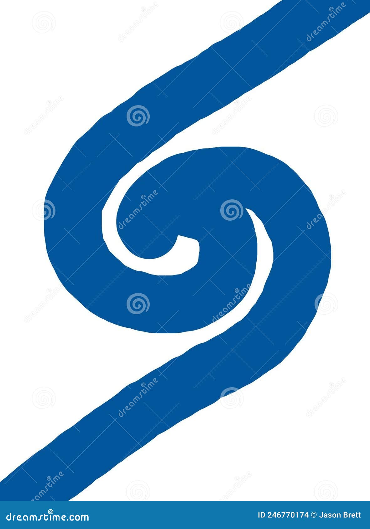 Navy Blue Line Pattern Finger Art Stock Illustration - Illustration of ...