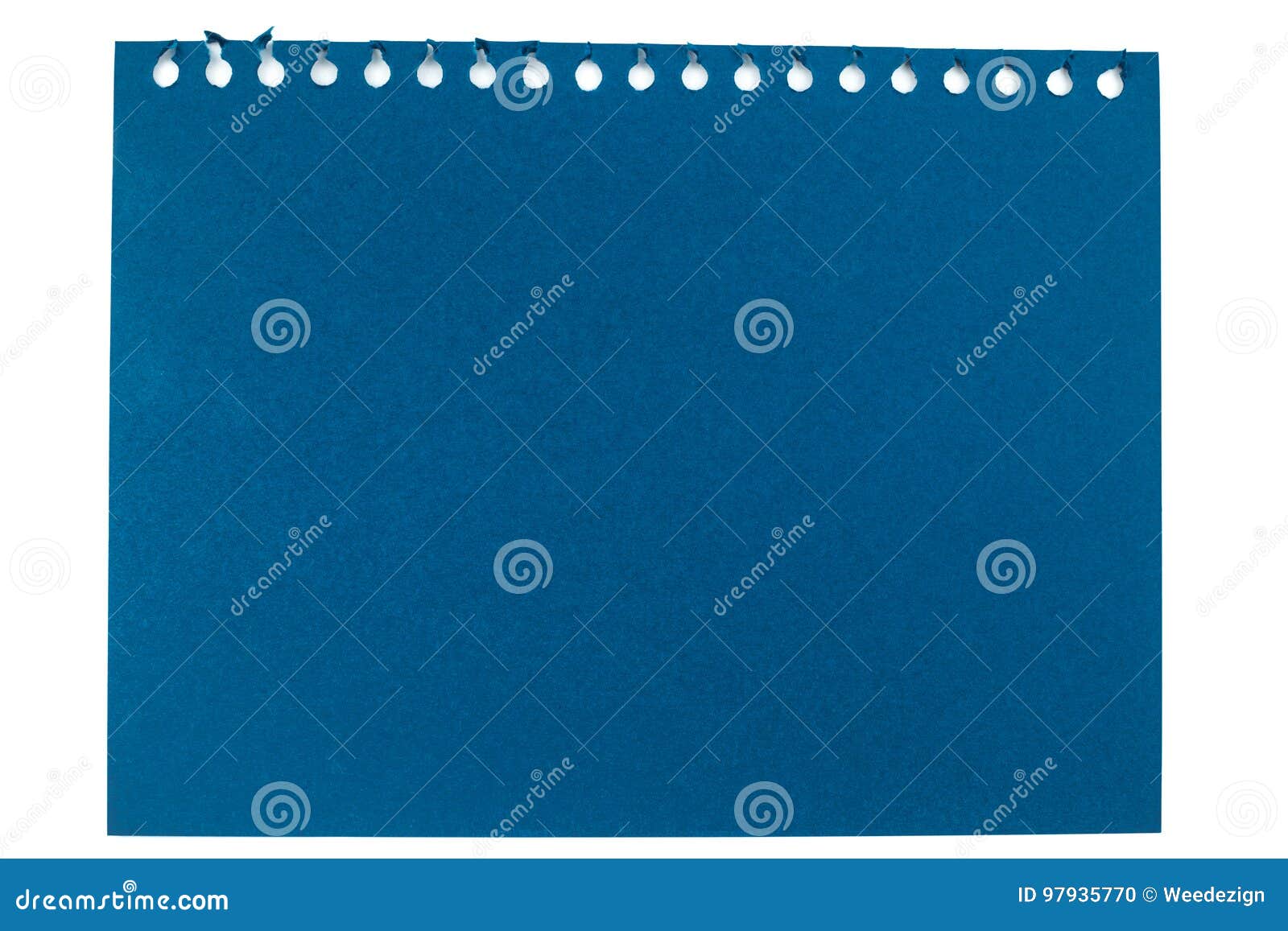Navy Blue Note Paper Top View Isolated on White Background, Mock Stock ...