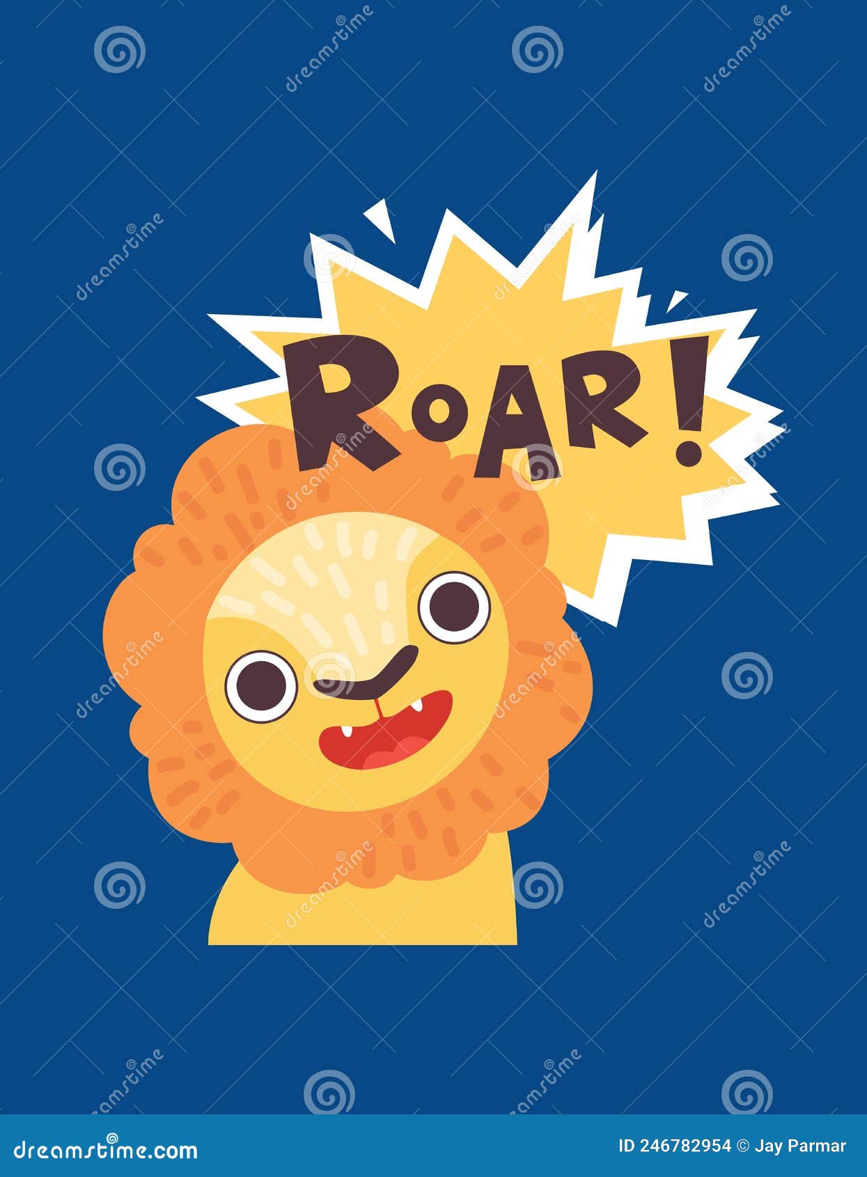 Roar - Cute Kids Hand Drawn Nursery Poster With Crocodile Animal And ...