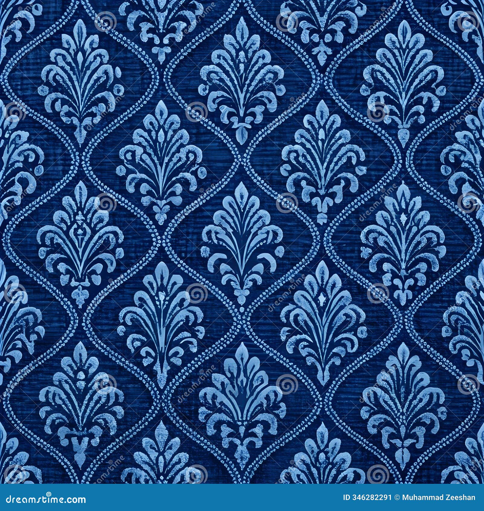 Navy Blue Patterned Fabric Texture or Background Stock Illustration - Illustration of ceramics ...