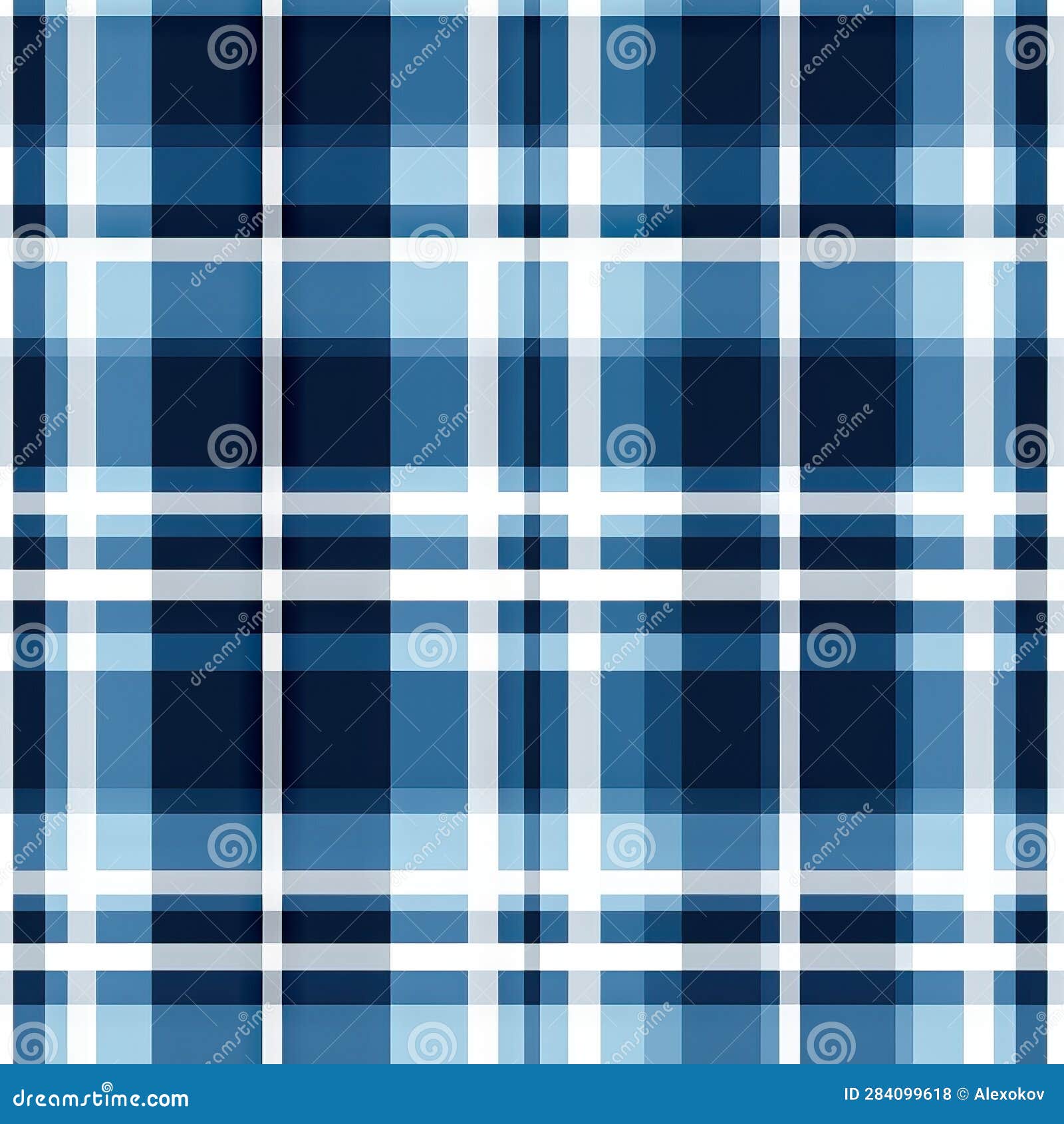 Navy Blue Plaid Seamless Pattern AI Generated Stock Illustration ...