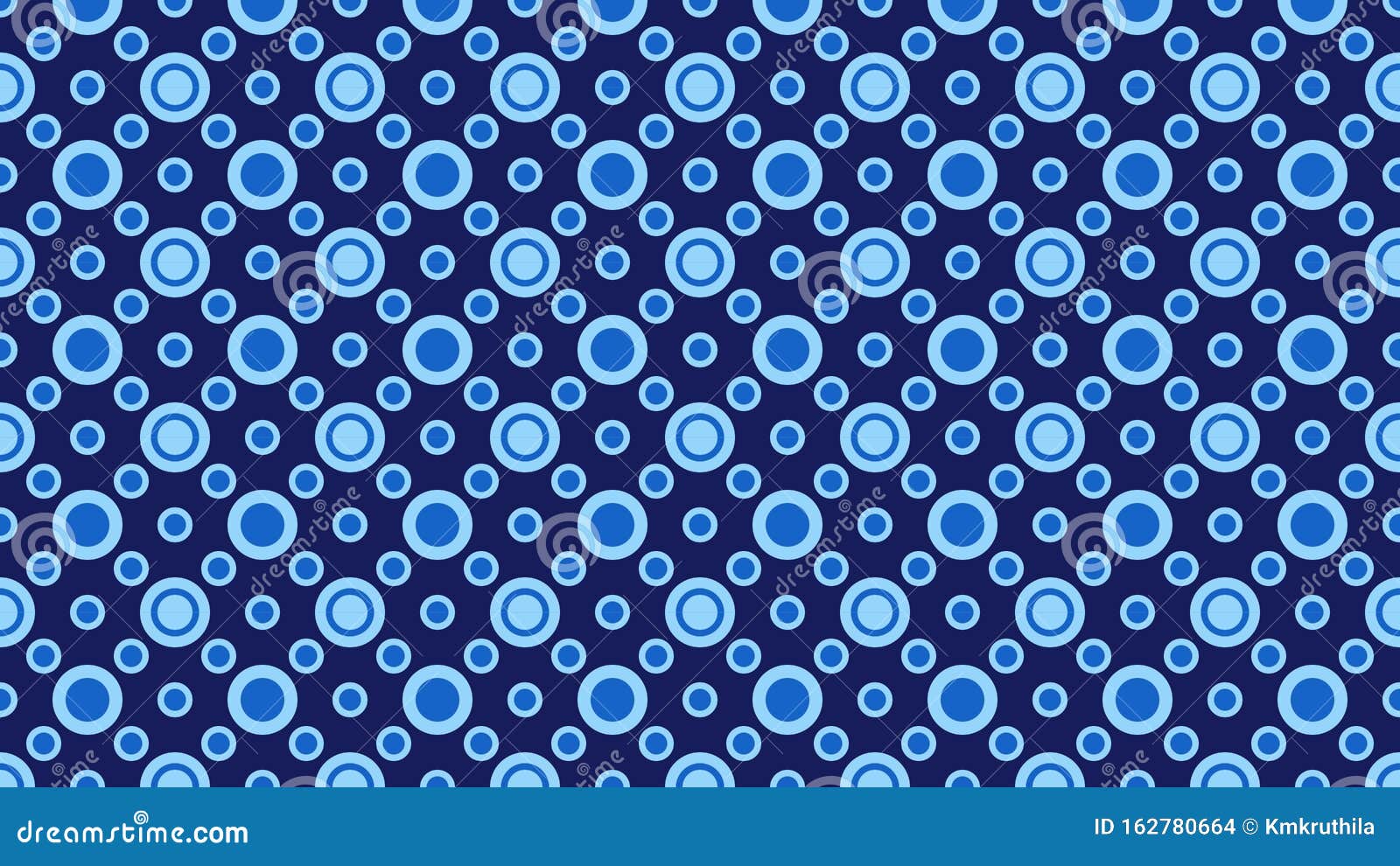 Navy Blue Seamless Circle Background Pattern Stock Vector ...