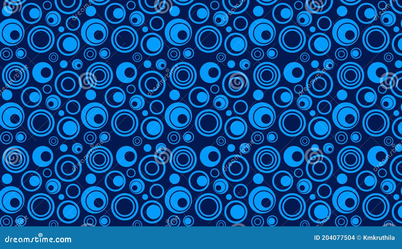 Navy Blue Seamless Circle Background Pattern Design Stock Illustration ...
