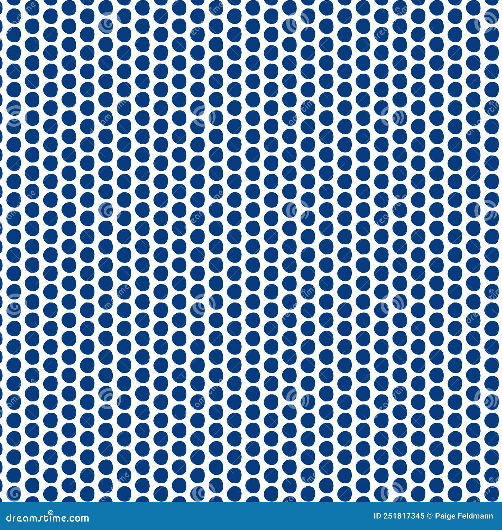 Navy Blue Seamless Dots Pattern Background Stock Illustration ...