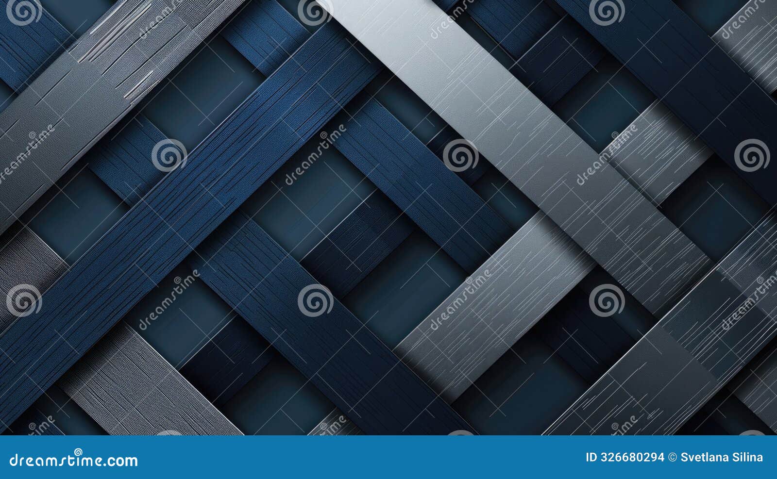 Navy Blue and Silver Abstract Pattern with Basic Geometric Shapes ...