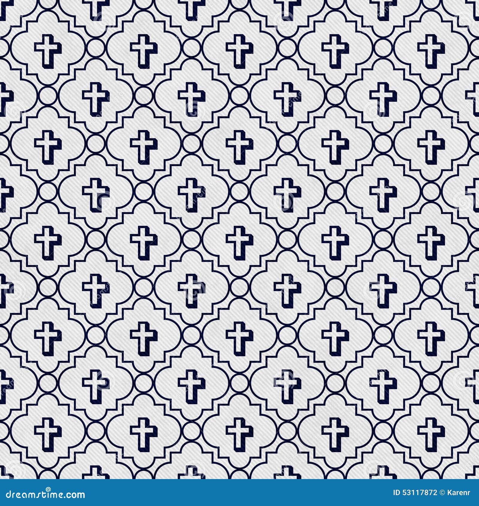 Navy Blue and White Cross Symbol Tile Pattern Repeat Background Stock ...