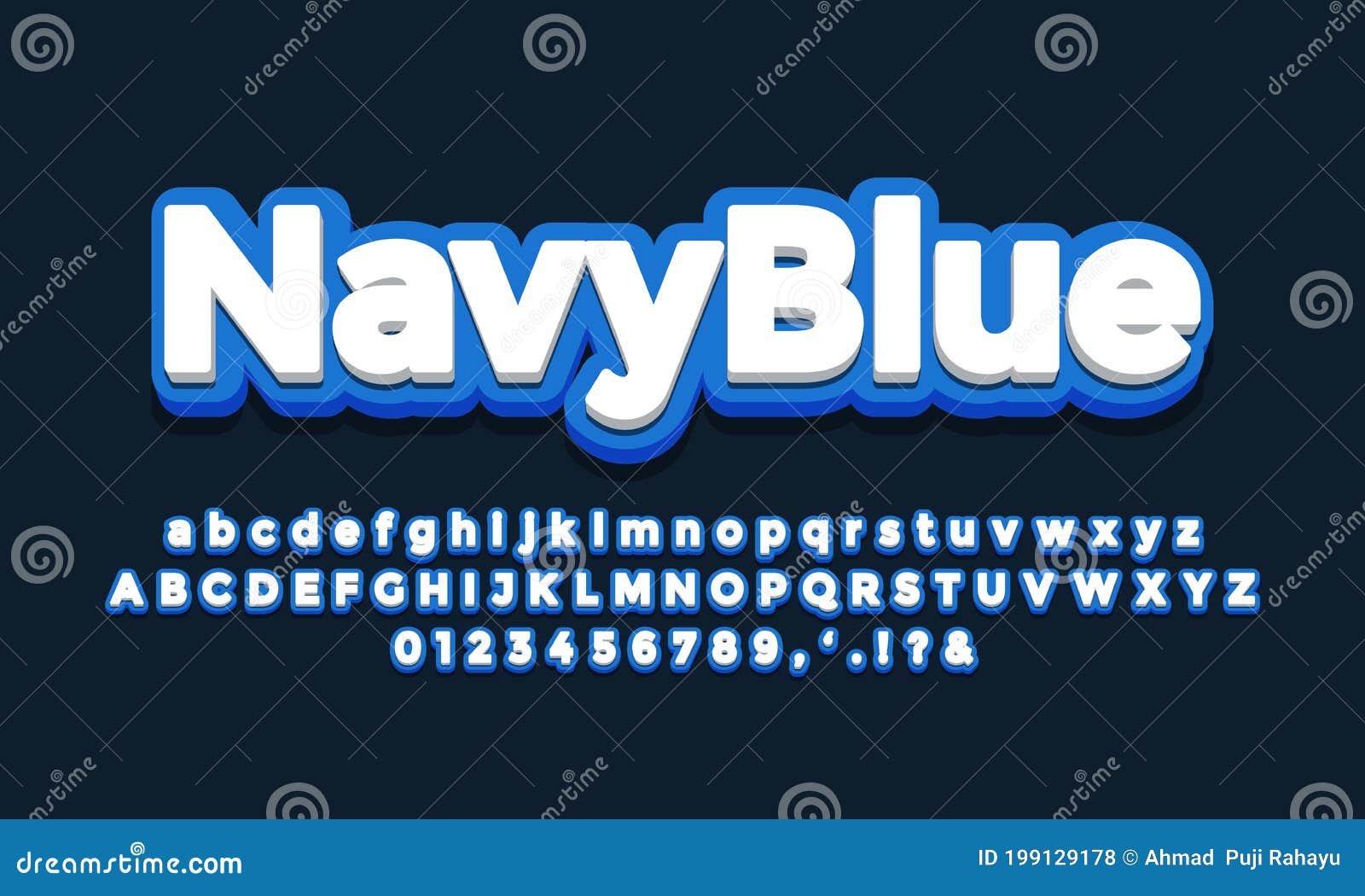 Navy Lettering Font