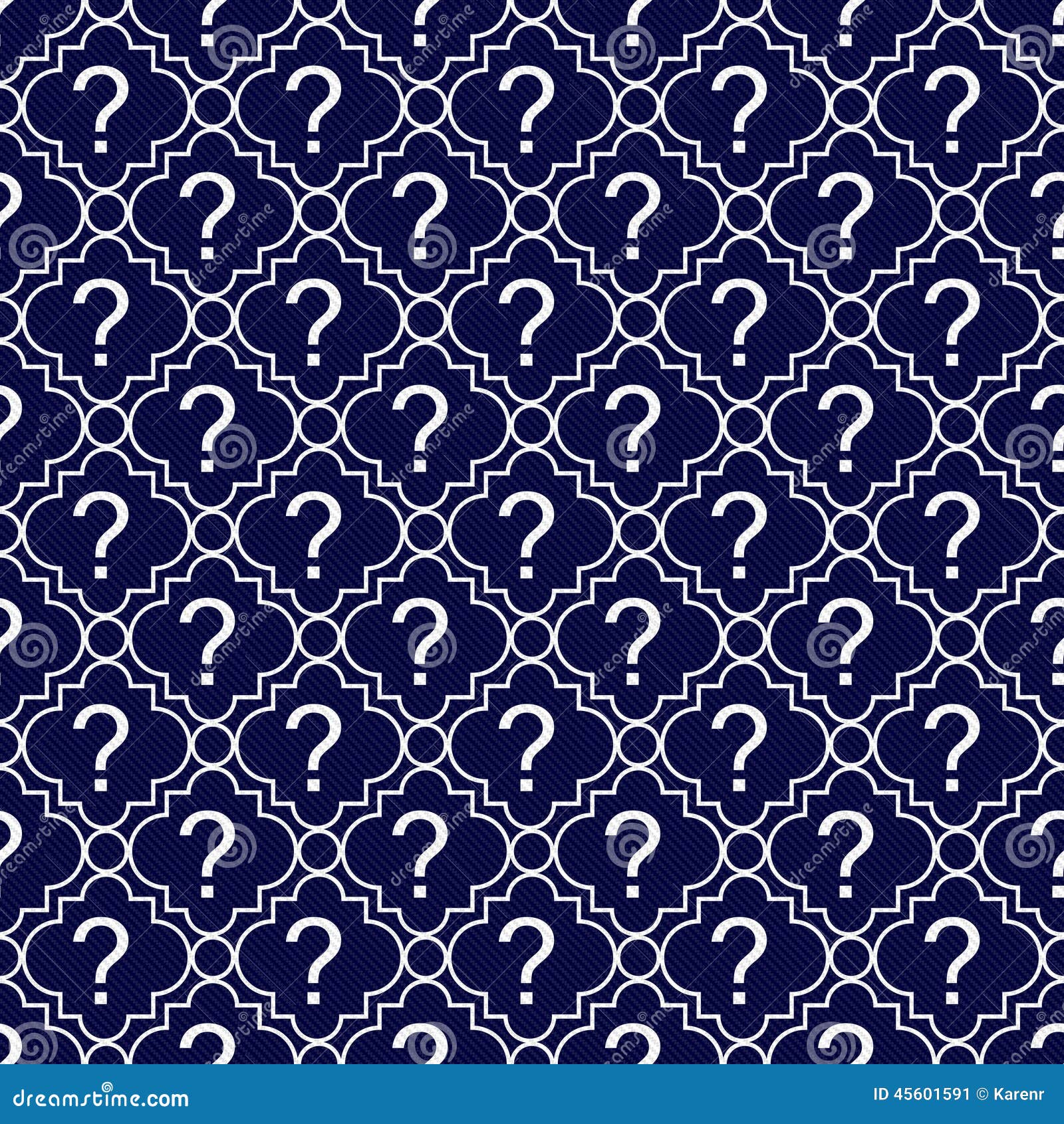 Navy Blue And White Question Mark Symbol Pattern Repeat Background ...