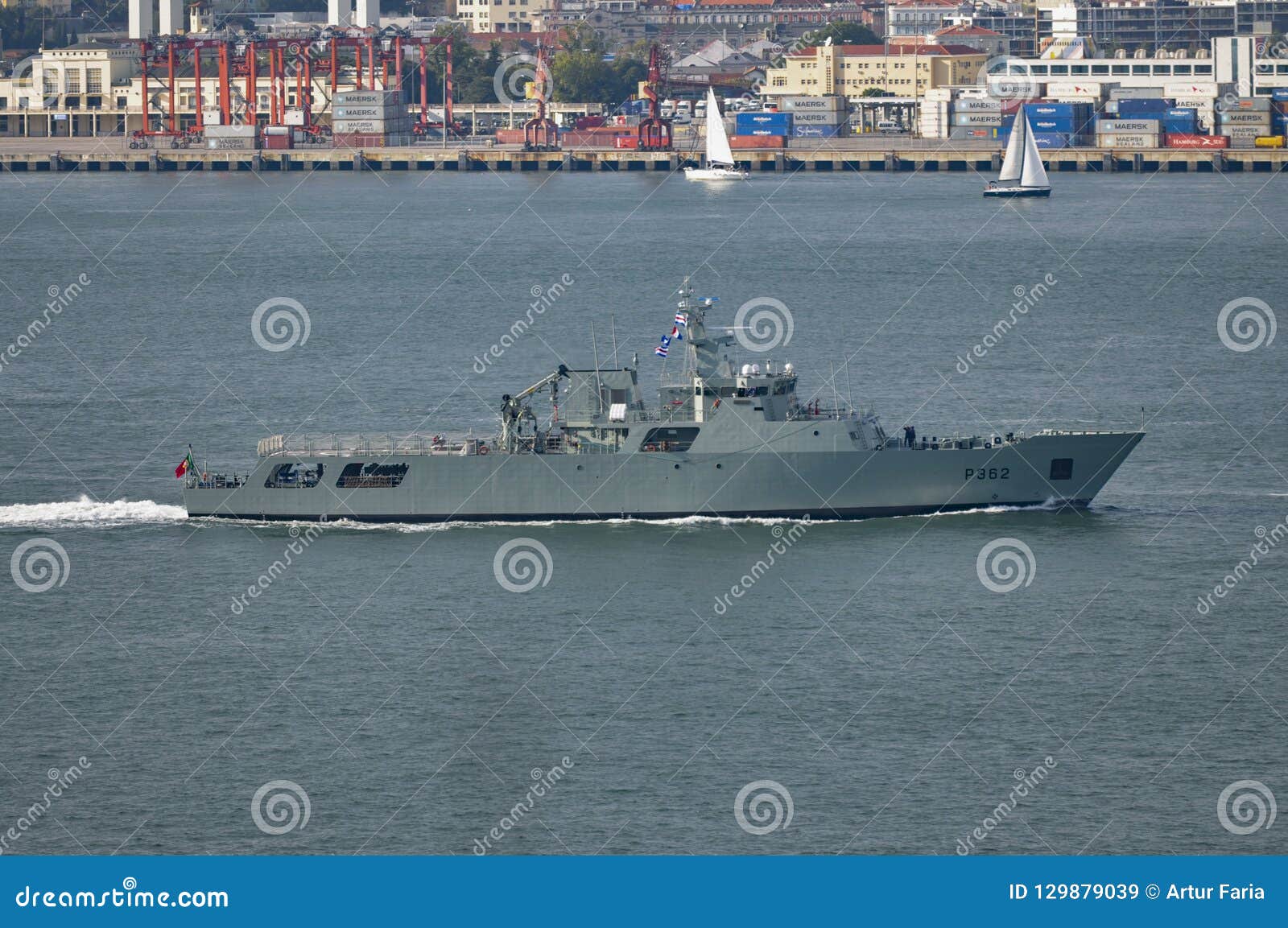 Navy Boat Patrolling In The Gulf Of Aqaba Royalty-Free Stock Image ...