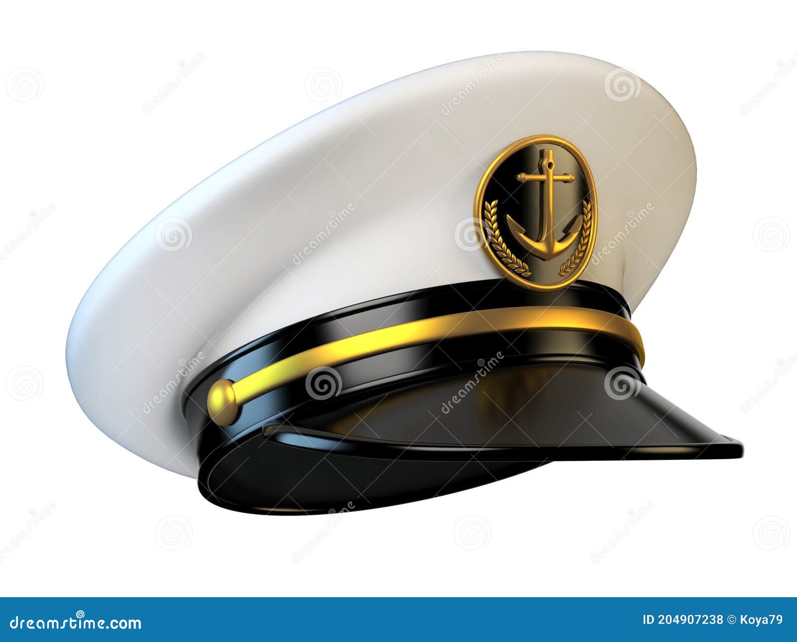 Navy Cap, Ship Officer, Admiral, Sailor, Naval Captain Hat Front View ...