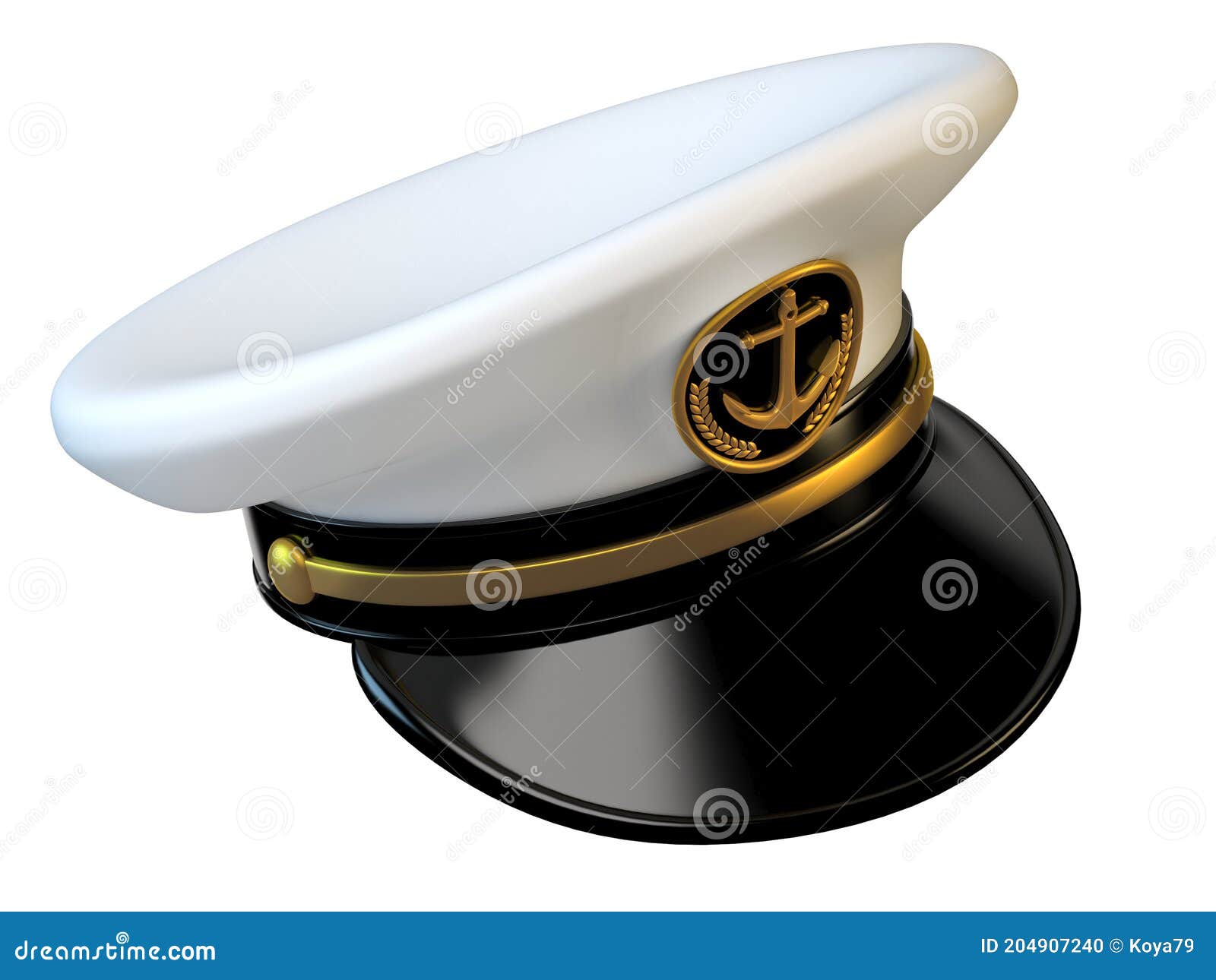Navy Cap, Ship Officer, Admiral, Sailor, Naval Captain Hat Front View ...