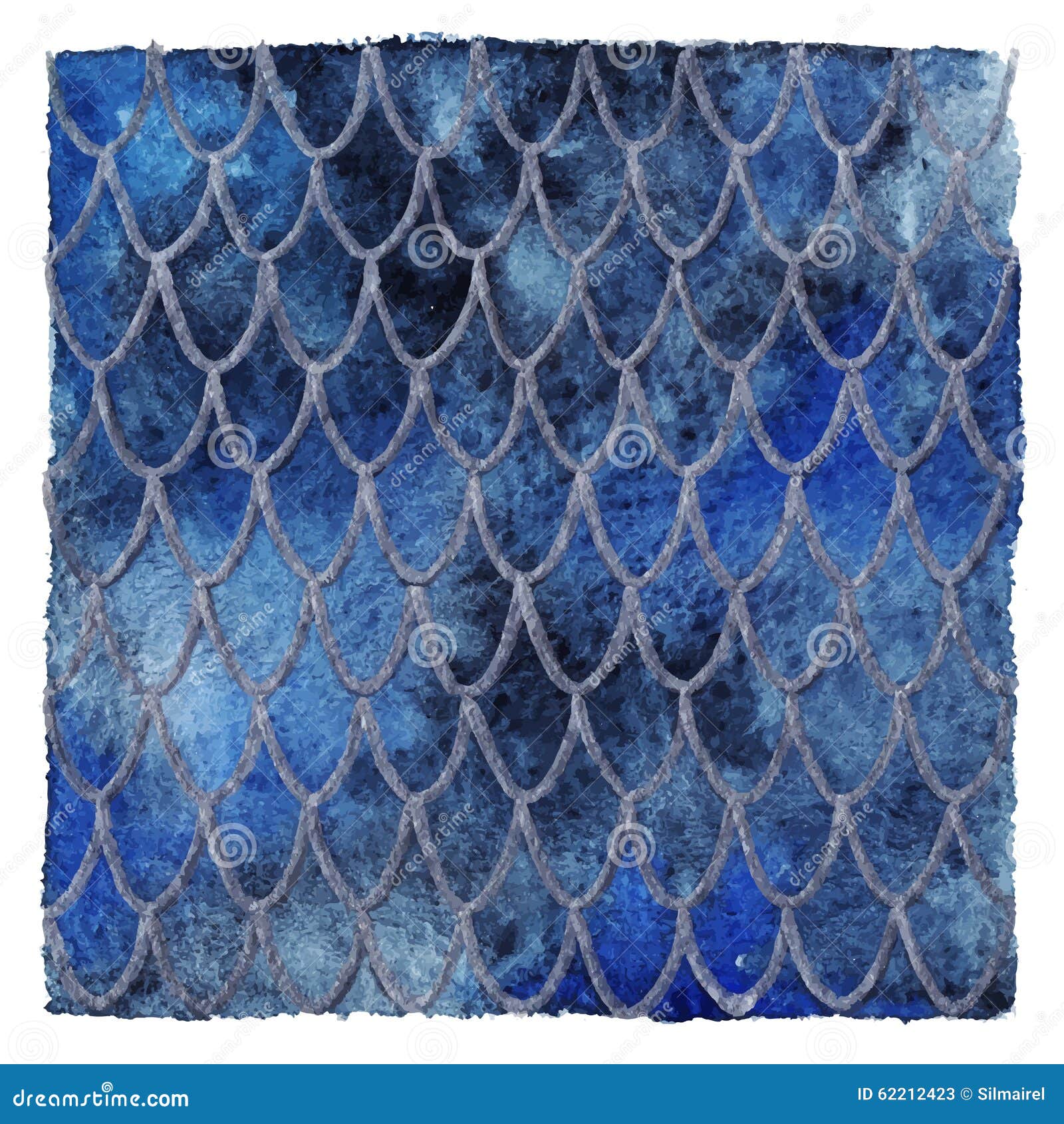 Dragon Skin Scales Blue Sapphire Silver Vector Pattern Texture ...