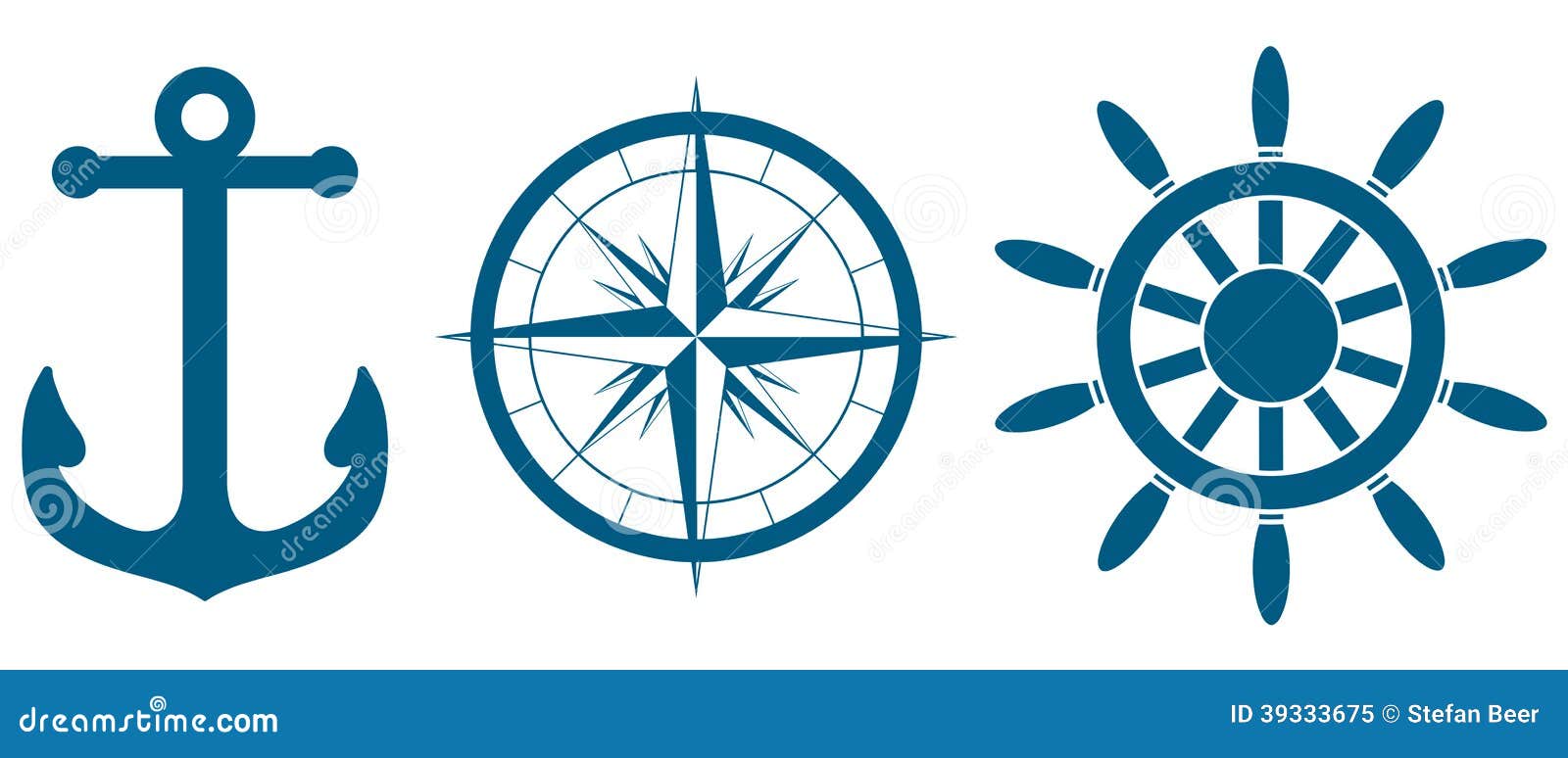 Navy elements stock illustration. Illustration of isolated - 39333675