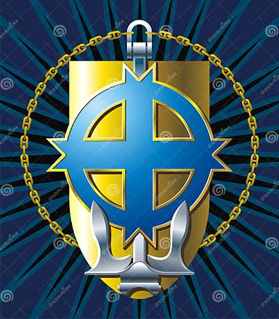 NAVY emblem. stock vector. Illustration of navigation - 9973930