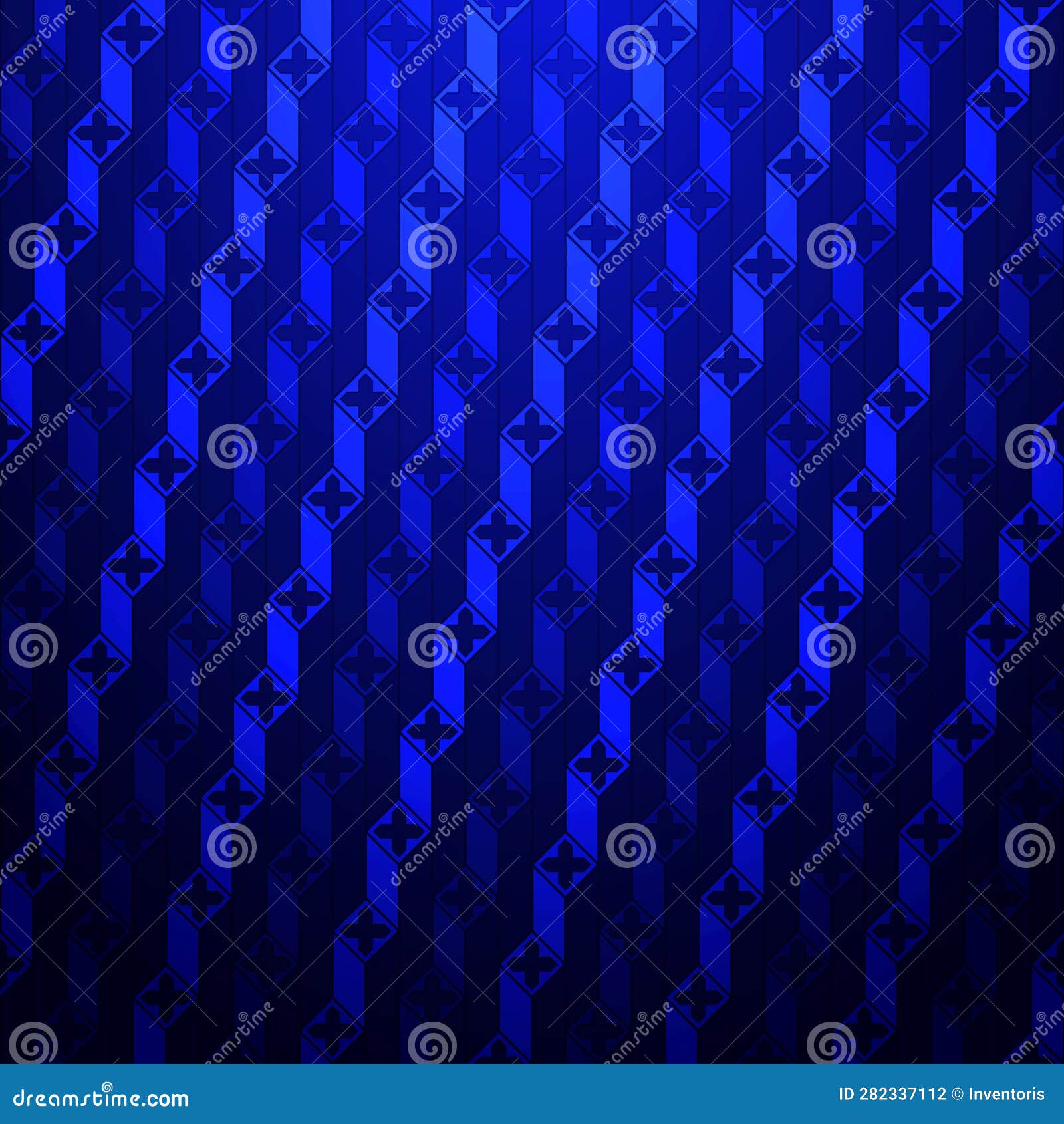 Navy Geometric Seamless Pattern Stock Illustration - Illustration of ...