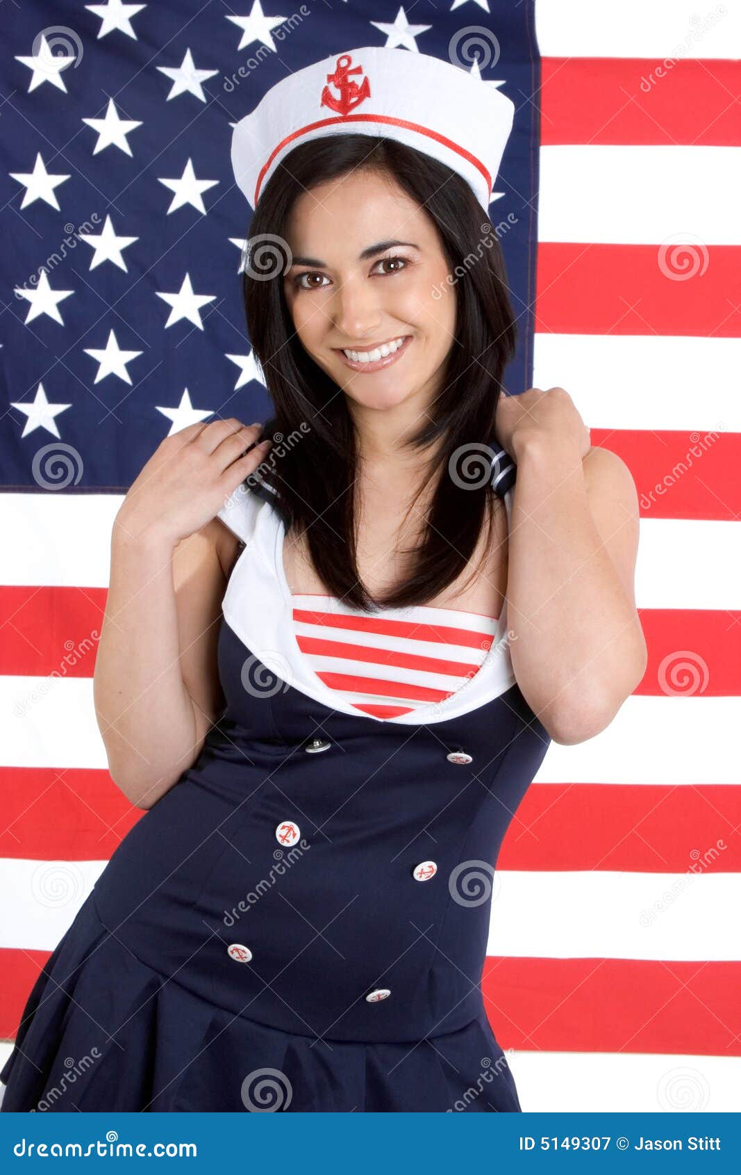 Navy Girl stock image. Image of united, american, uniform - 5149307