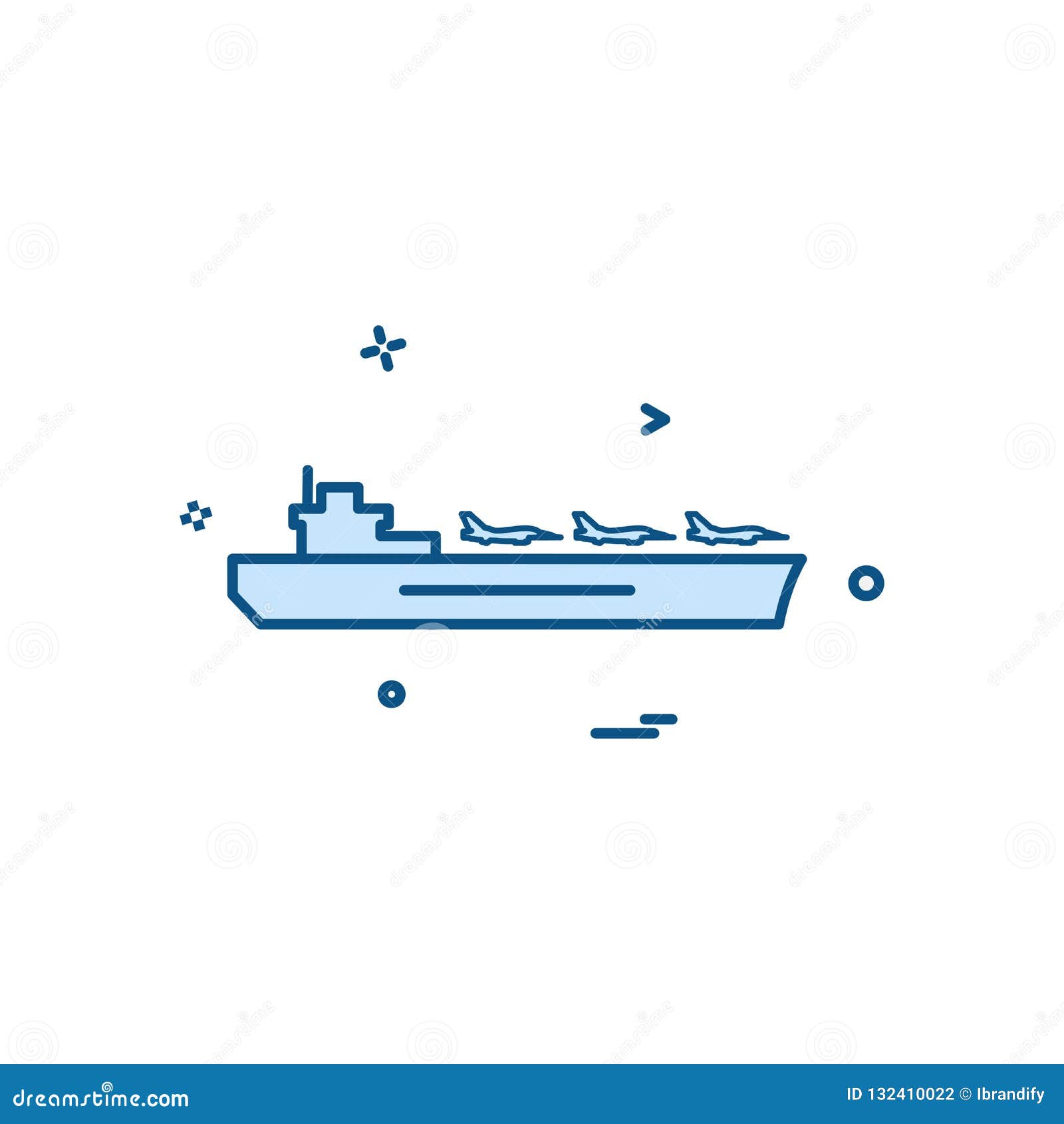 Navy icons design vector stock vector. Illustration of nautical - 132410022