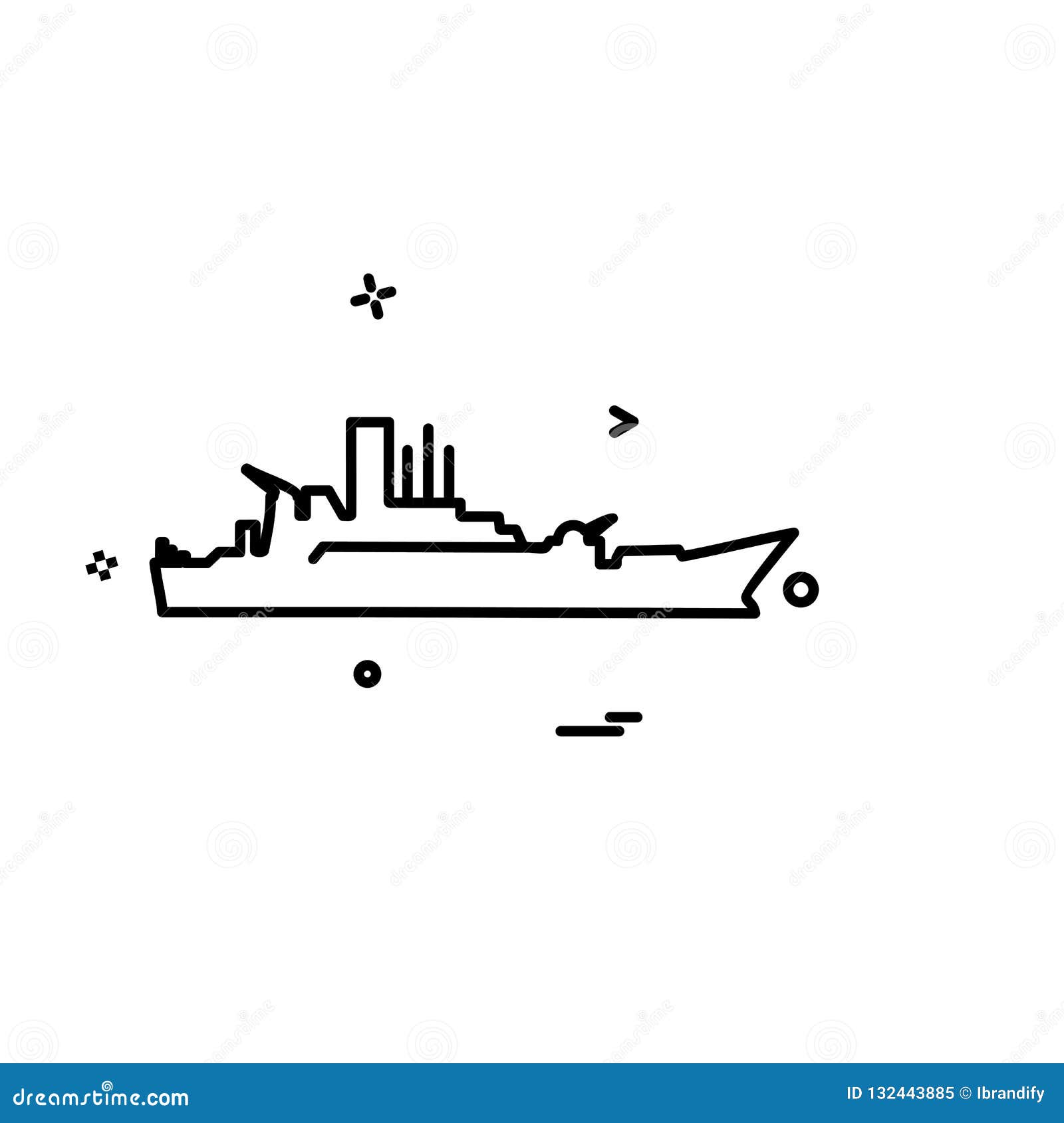 Navy icons design vector stock vector. Illustration of anchor - 132443885