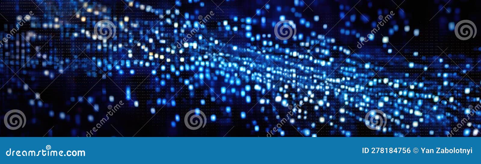 Navy Matrix Numbers Style Background. Generative AI Stock Illustration ...