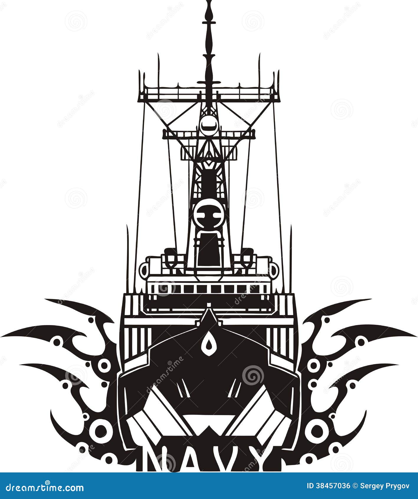 NAVY Military Design - Vector Illustration. Stock Vector - Illustration ...