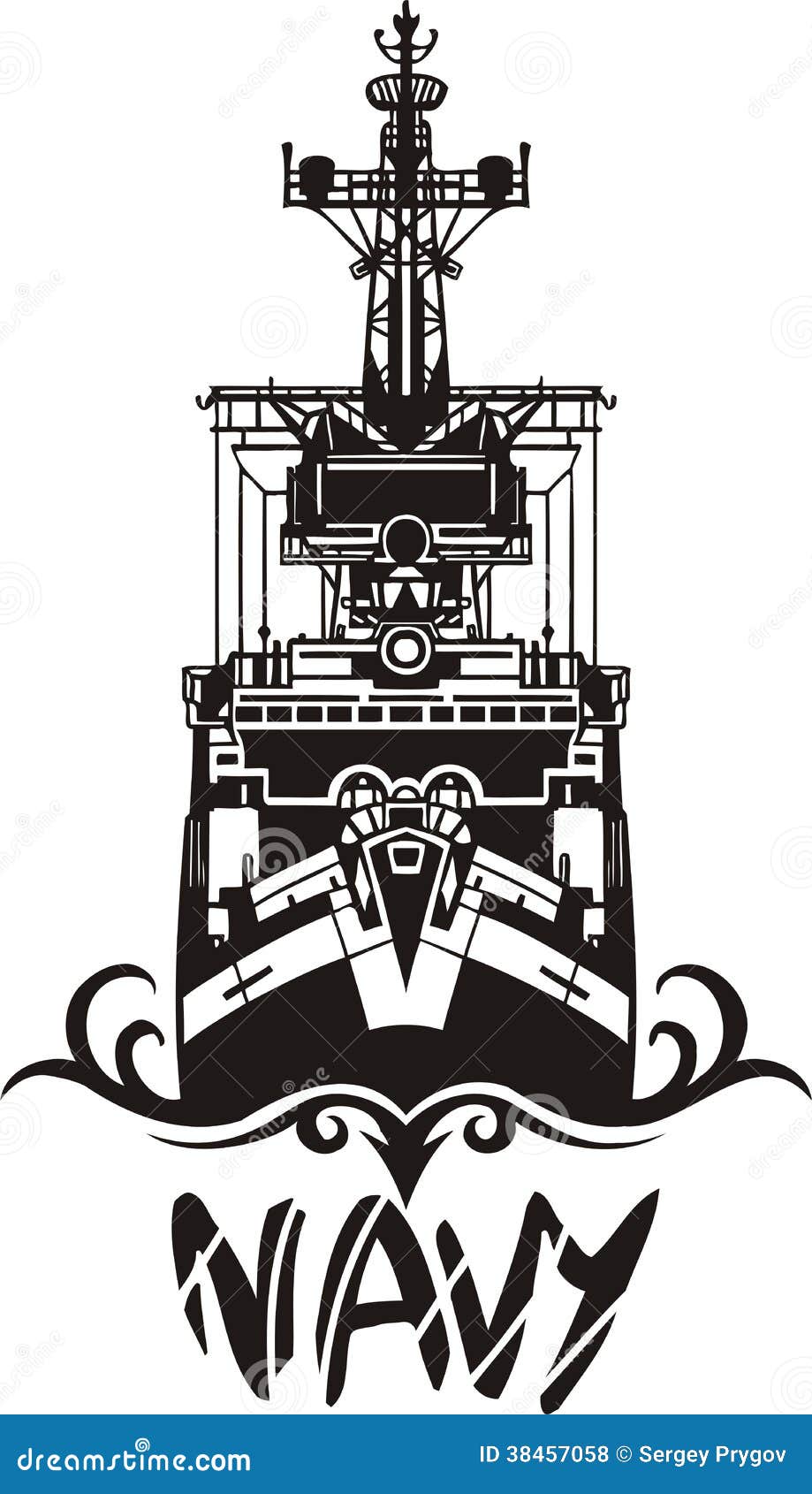 NAVY Military Design - Vector Illustration. Stock Vector - Illustration ...
