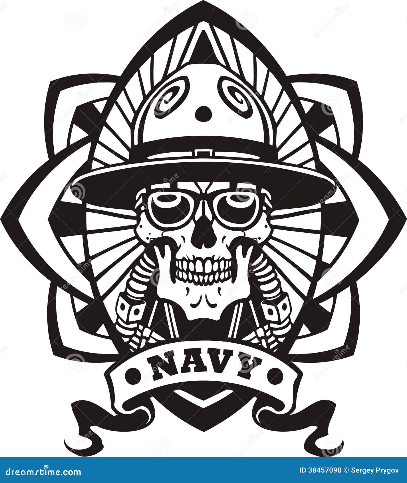 NAVY Military Design - Vector Illustration. Stock Vector - Illustration ...