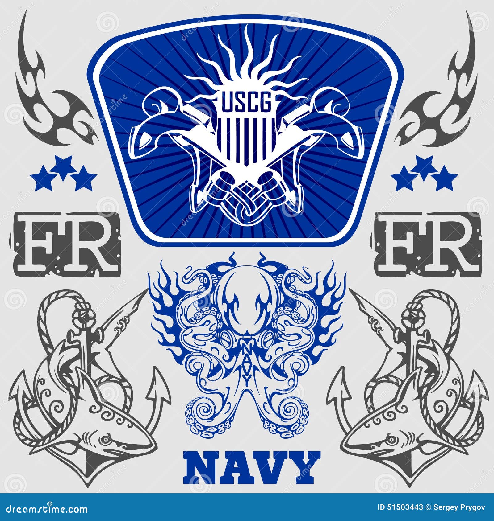 NAVY Military Design - Vector Illustration Stock Vector - Illustration ...