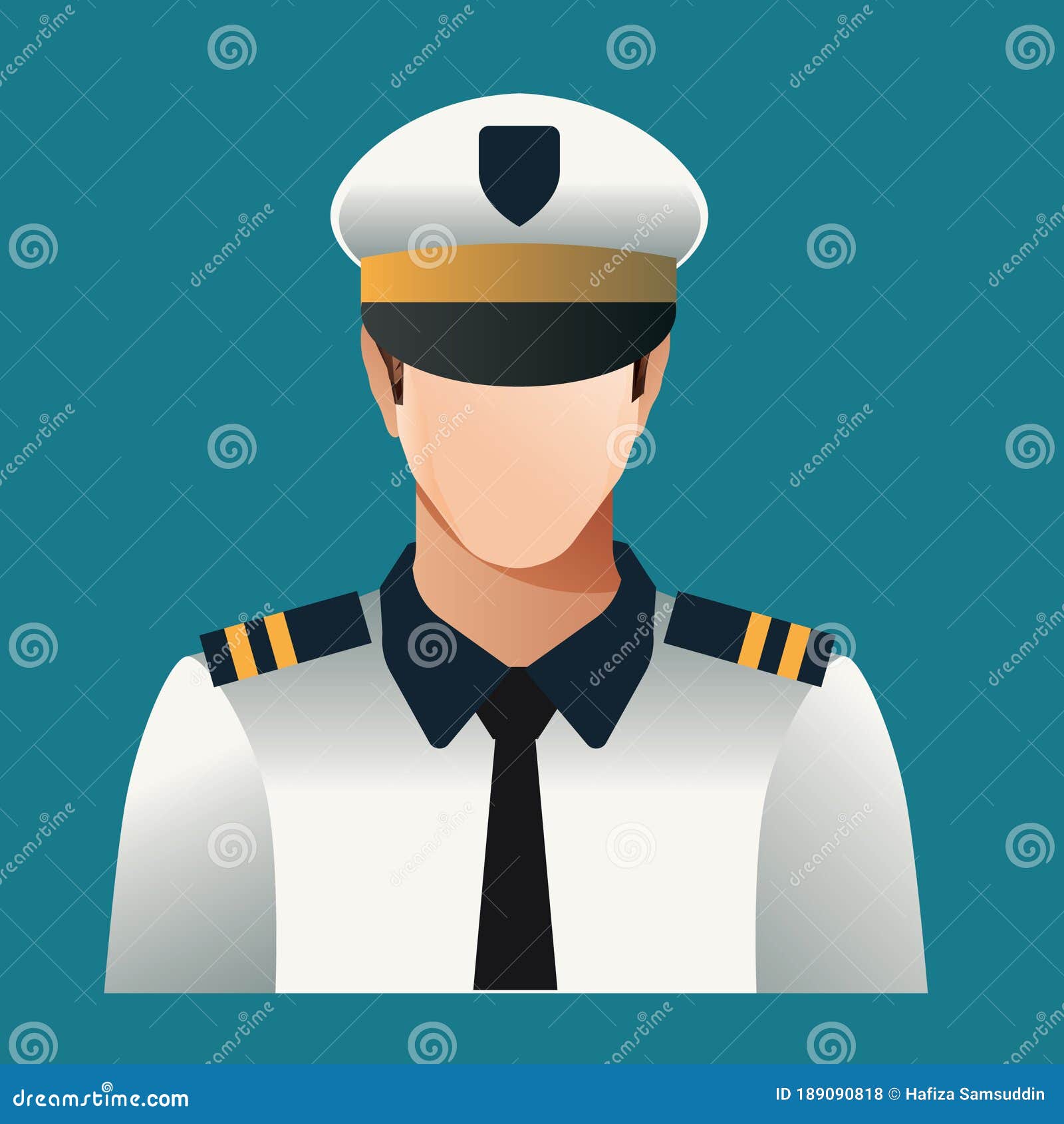Navy Officer Crest Vector Illustration | CartoonDealer.com #42096160