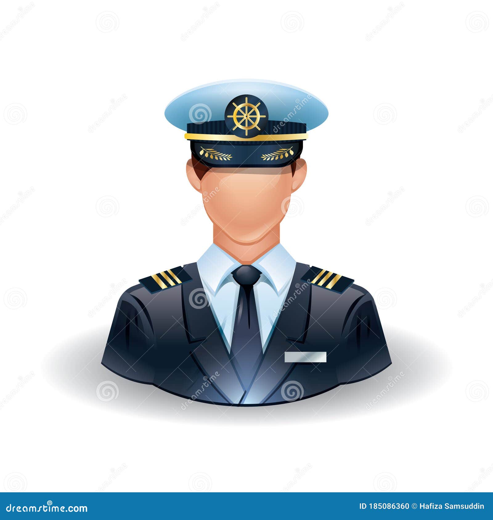 Navy Officer Cartoon Vector | CartoonDealer.com #49276933