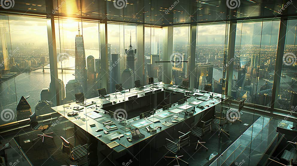 Navy and Orange Office Zoom Virtual Background 3d Render Stock ...