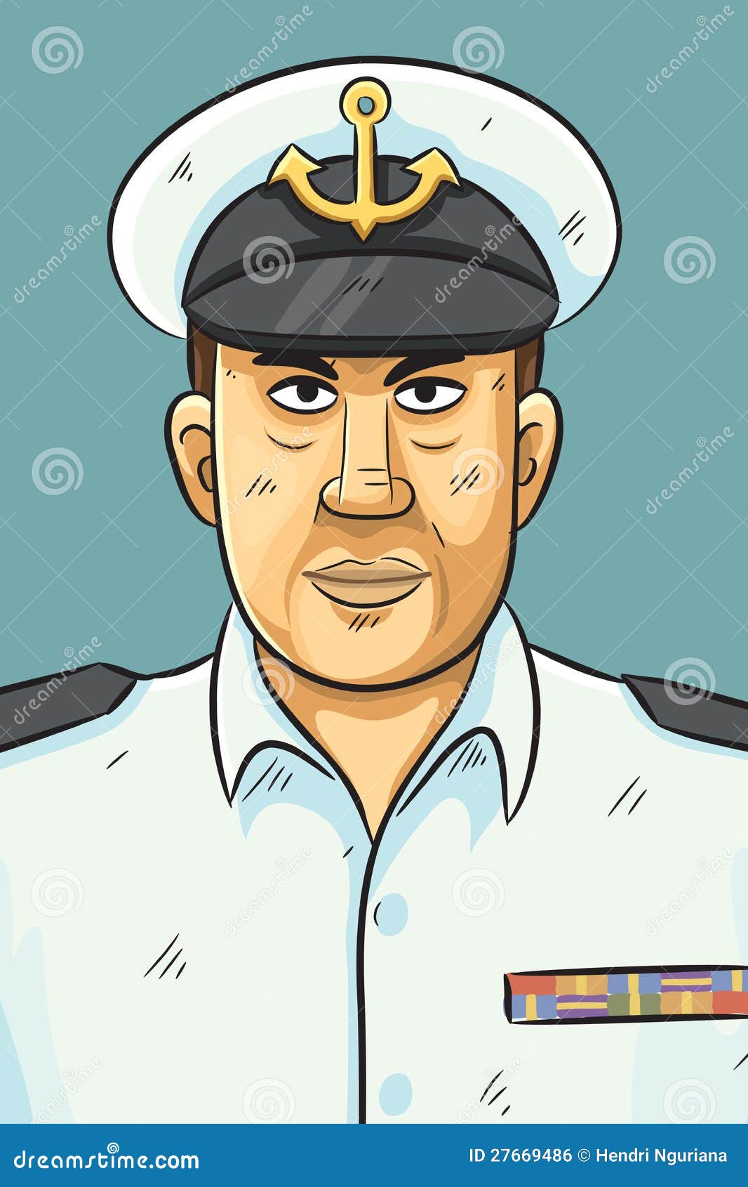 Navy Portrait stock vector. Illustration of appreciation - 27669486