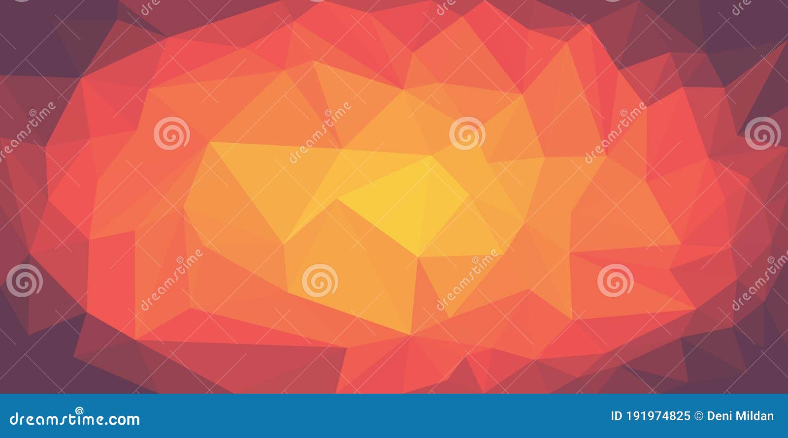 Navy-red-yellow Abstract Vector Gradient Triangles Template Stock Image ...