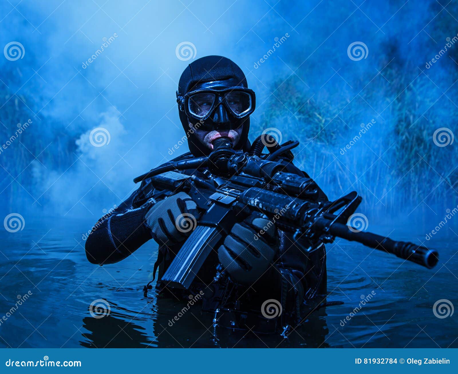 Navy SEAL frogman stock photo. Image of nautical, frogman - 81932784