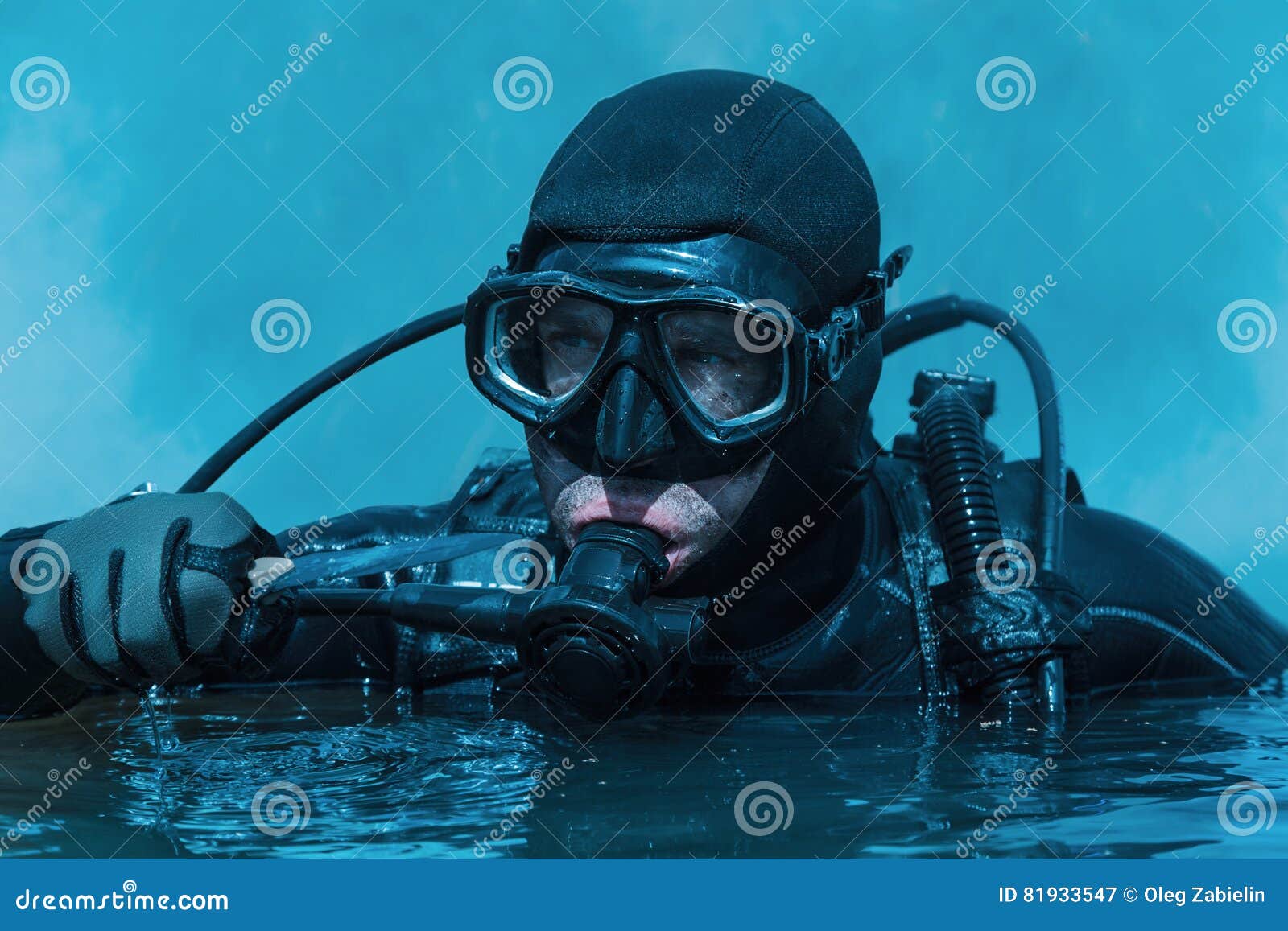 Navy SEAL frogman stock image. Image of frogman, military - 81933547