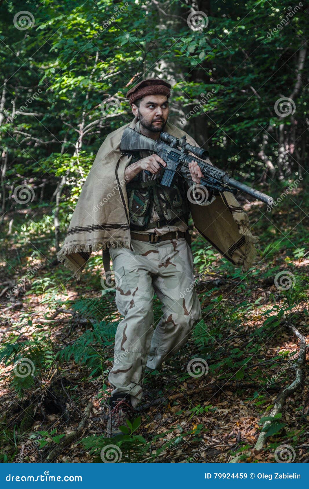 Navy SEAL Taliban hunter stock image. Image of delta - 79924459