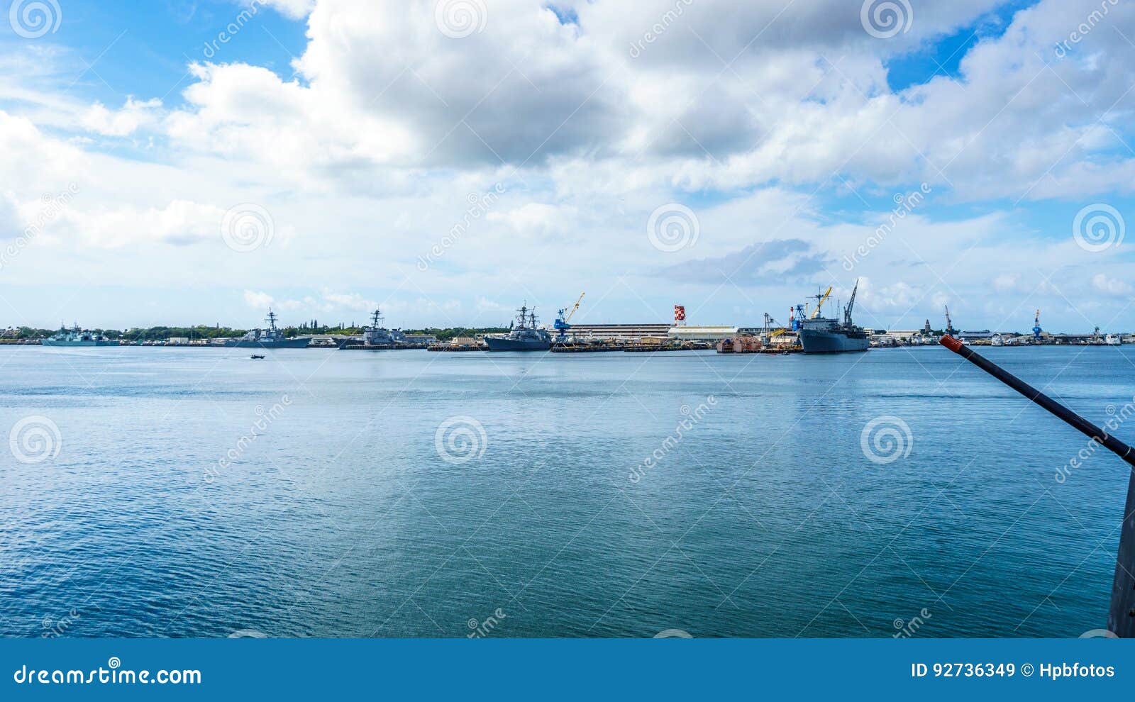 Navy Ships Moored in Pearl Harbor, Hawaii Stock Image - Image of pearl ...