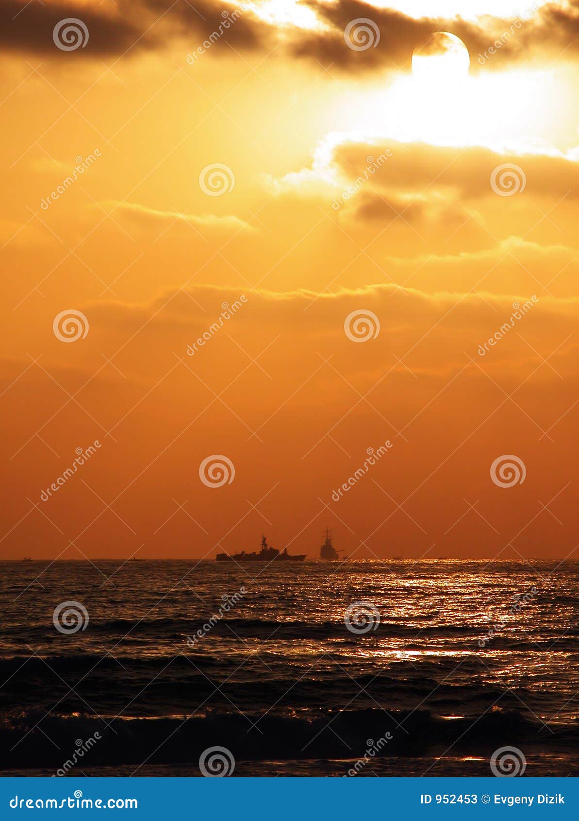 Navy sunset stock image. Image of mediterranean, clouds - 952453