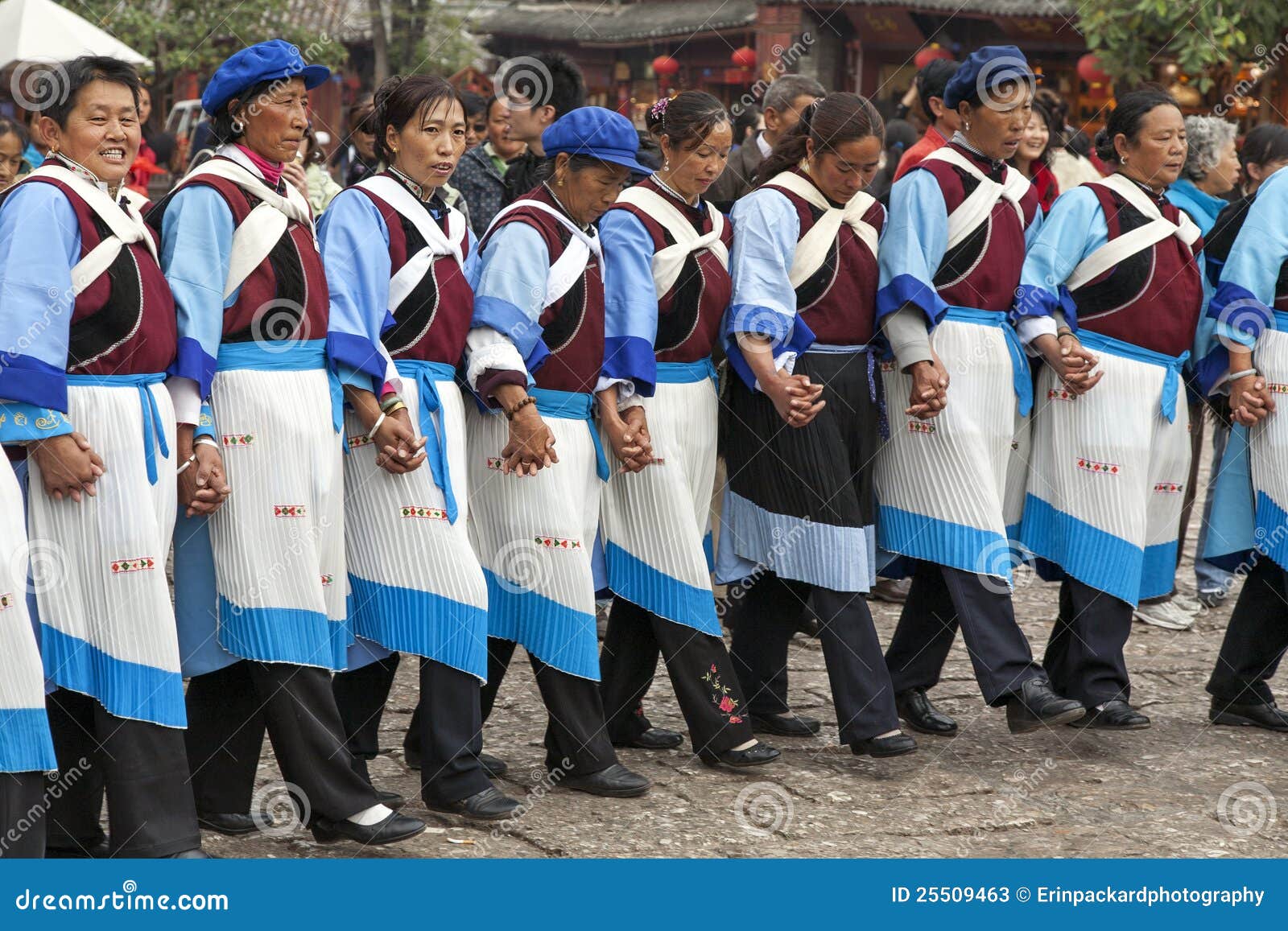 Naxi Women Dancing editorial stock photo. Image of active - 25509463