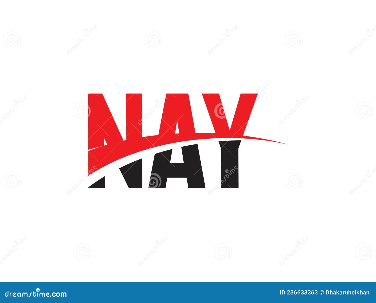 NAY Letter Initial Logo Design Vector Illustration Stock Vector ...