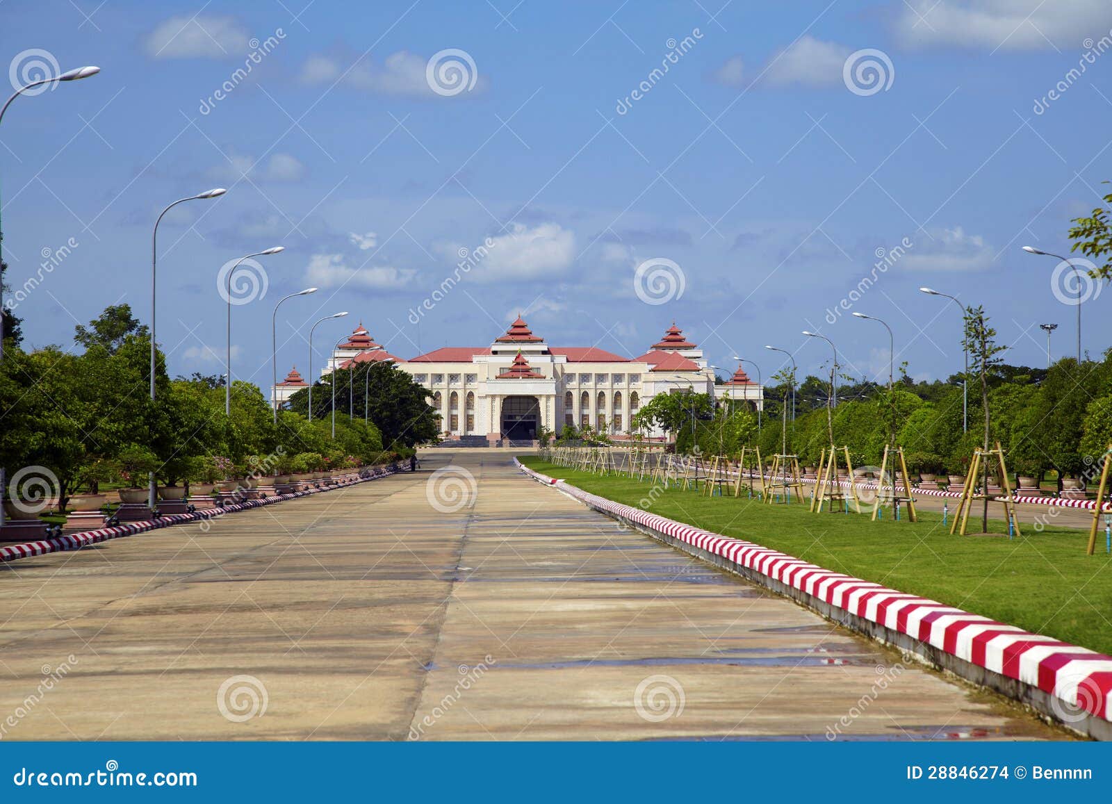 Naypyidaw City (Nay Pyi Taw) Stock Photo - Image of cloud, cultural ...