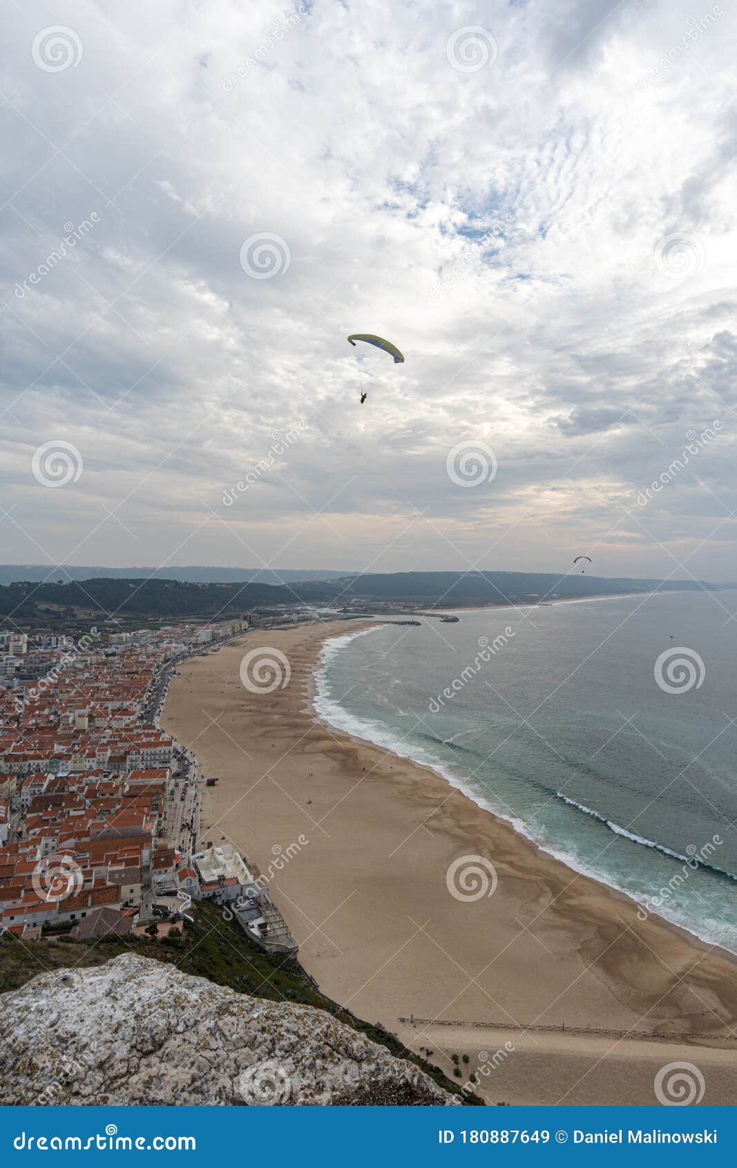 Nazare stock image. Image of stone, tourism, surf, coast - 180887649