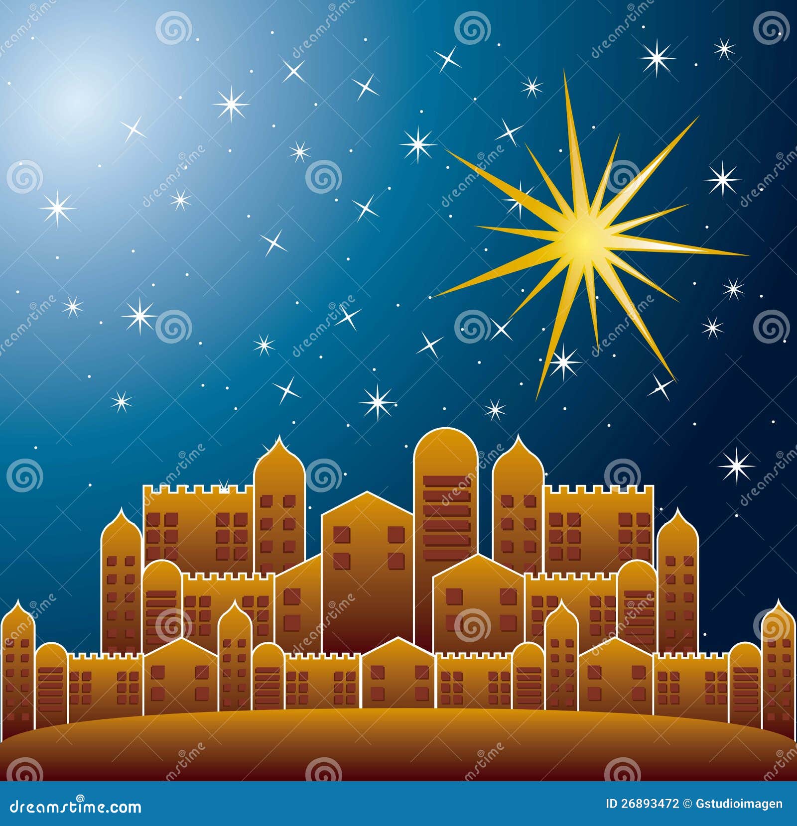 Nazareth city stock vector. Illustration of hebraic, east - 26893472