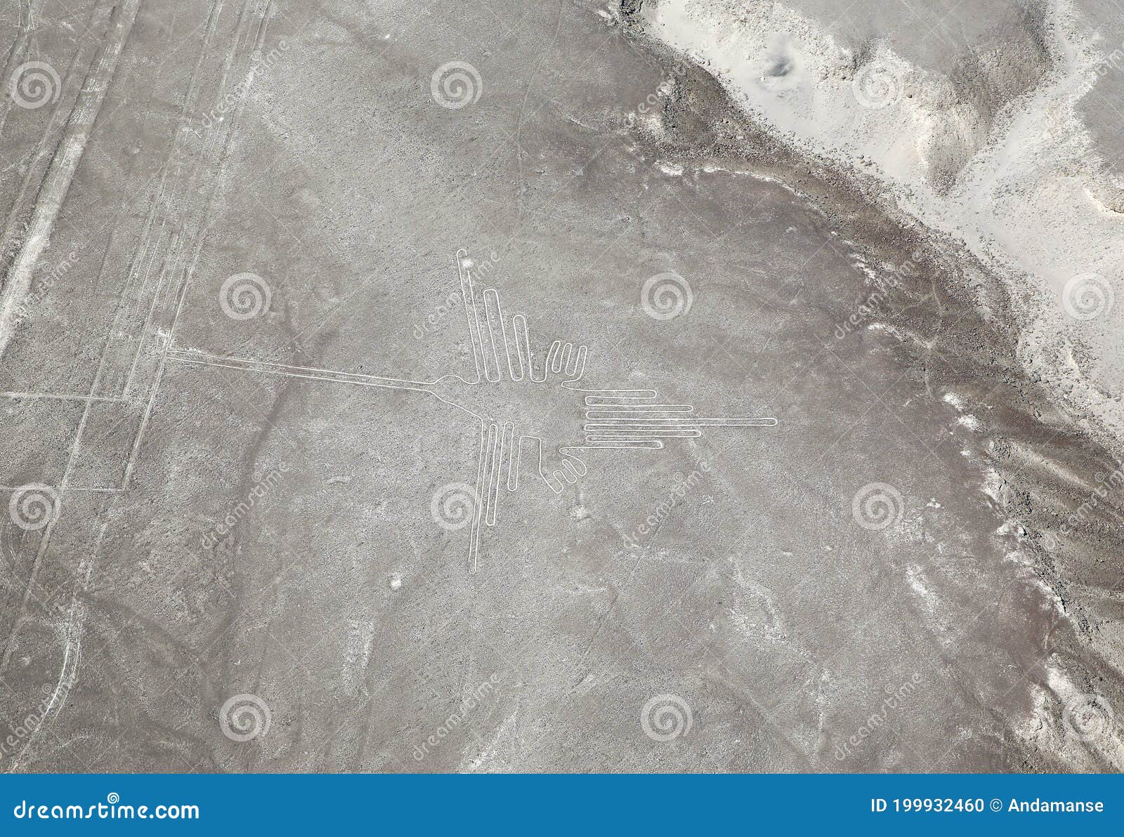 Nazca Geoglyph - the Hummingbird Stock Photo - Image of culture, flight ...